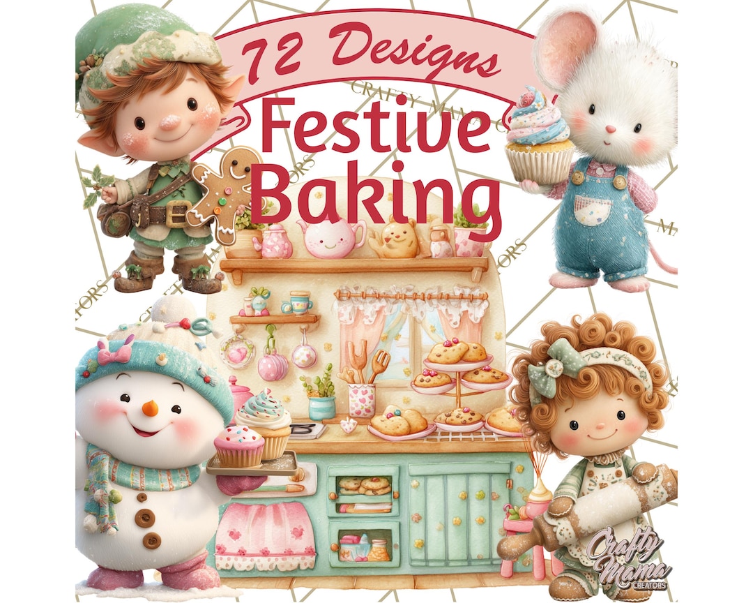72 Png, Holiday Baking Clipart, Christmas Cookies Clip Art, Gingerbread ...