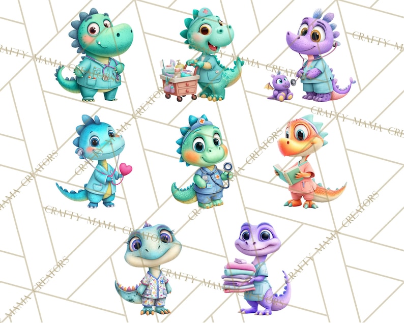 52 Png, Pediatric Nurse Dinosaurs Clipart, Baby Dinosaur Medical Clip ...