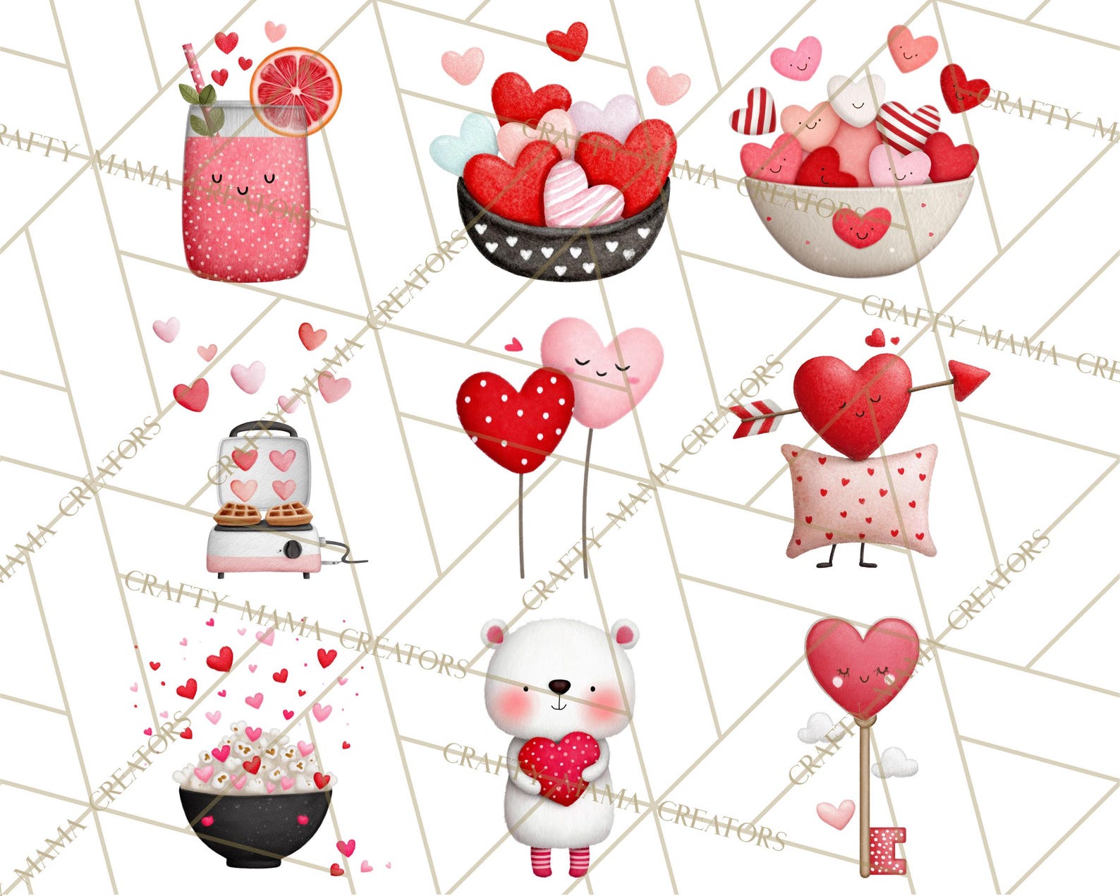 76 Png, Cute Valentine's Day Love Bug PNG Clipart, Whimsical Mini World ...