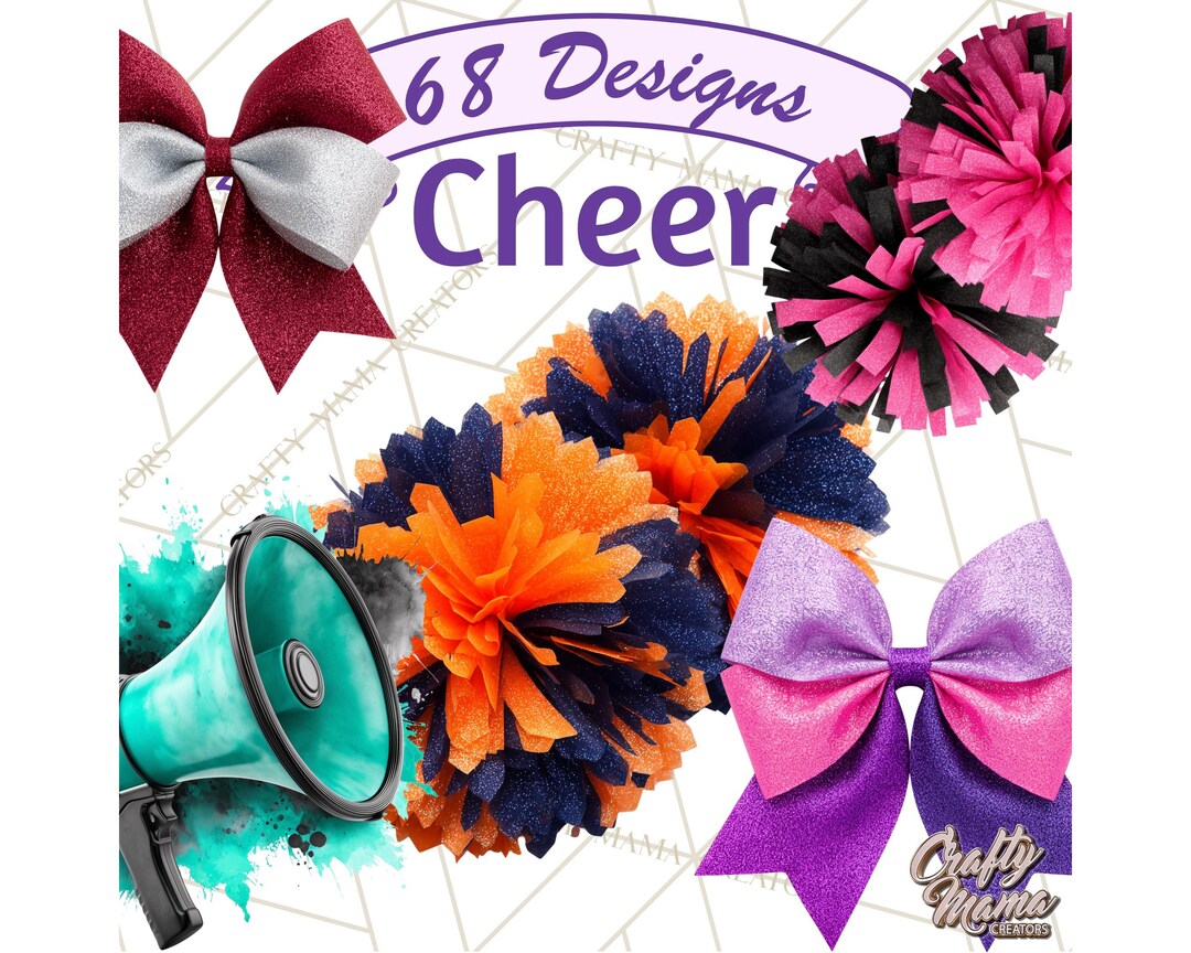 68 Png, Cheerleader PNG Clipart, Cheer Poms and Megaphone Clip Art ...