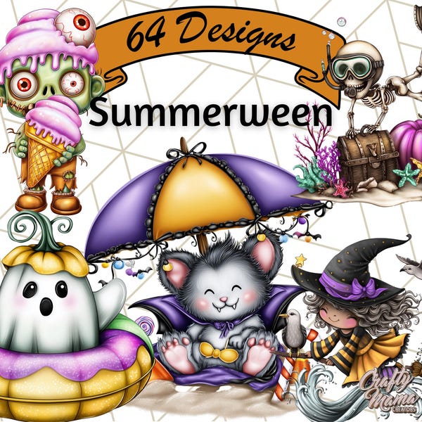 Summerween Clipart - Etsy