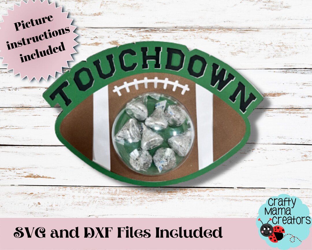 Football Candy Dome Svg Touchdown Kids Sports Svg Football - Etsy