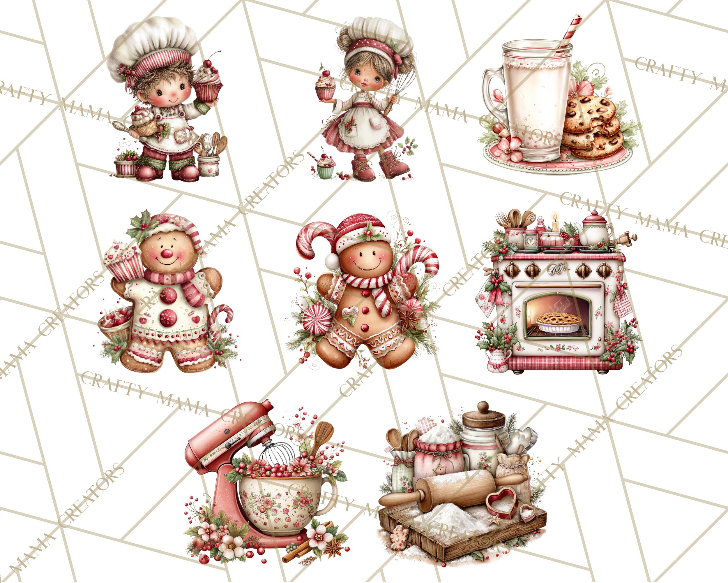 60 Png, Christmas Baking Clipart PNG, Holiday Cookie Clip Art ...