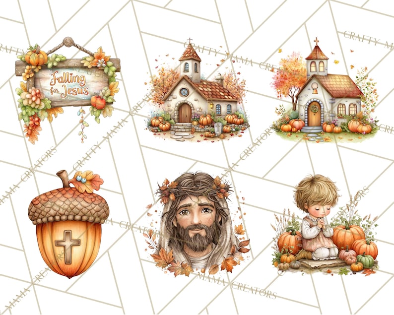60 Png Christian Fall Clipart, Autumn Faith Clip Art, Religious Kids ...