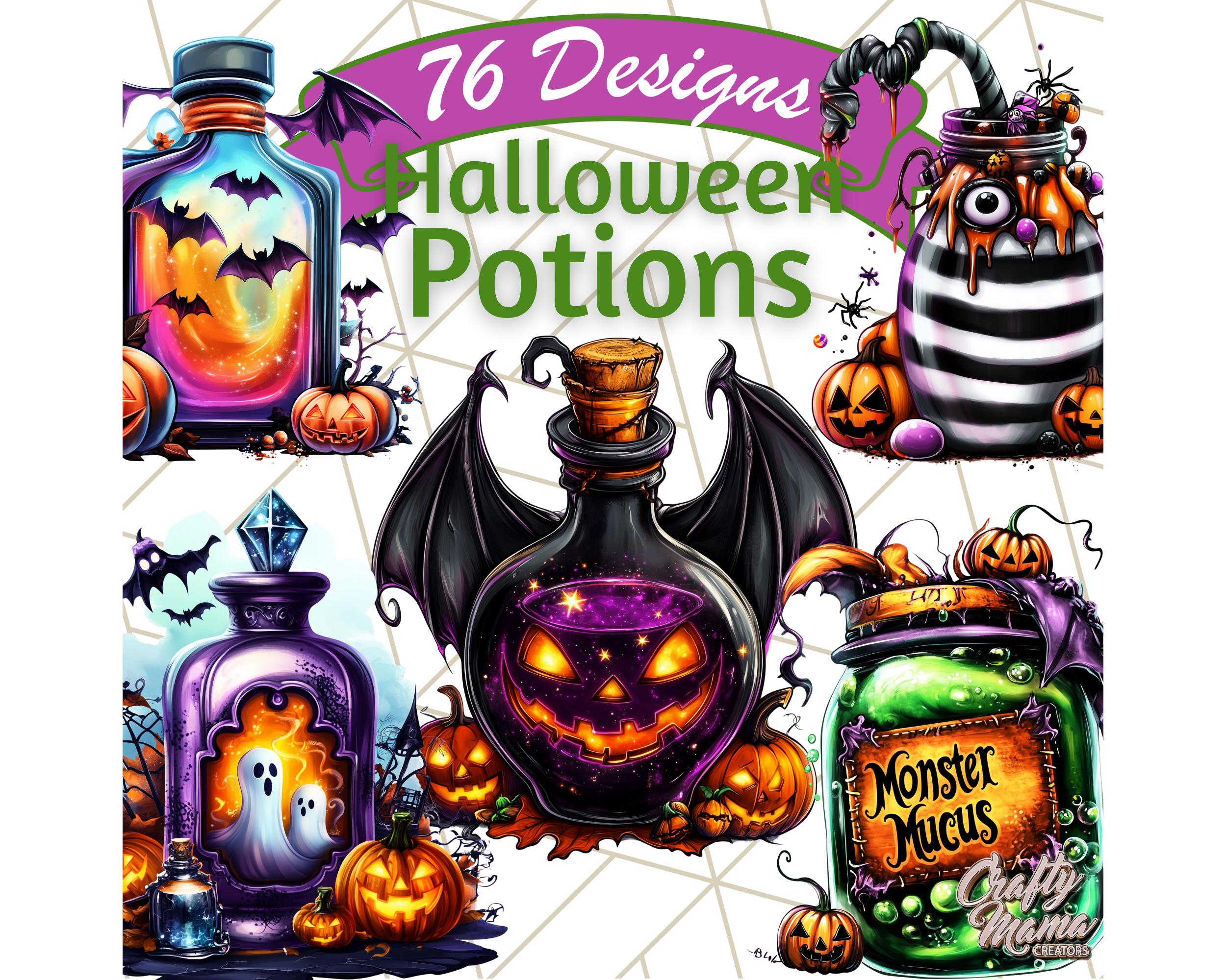 76 Png, Halloween Potion Bottle Clipart PNG, Spooky Potions, Creepy ...
