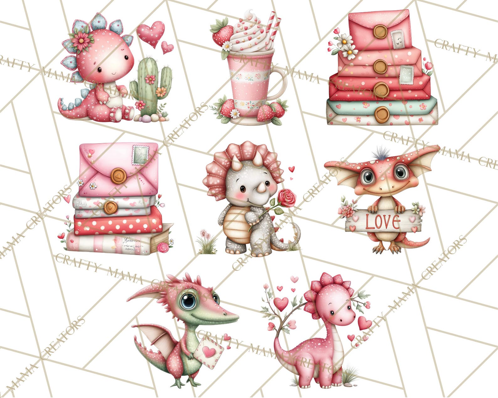 56 Png Valentine Dinosaur Clipart, Cute T-rex Sublimation PNG ...