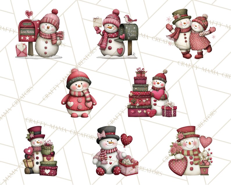 72 Png Valentine Snowman PNG, Romantic Snowman Clipart, Cute Winter ...
