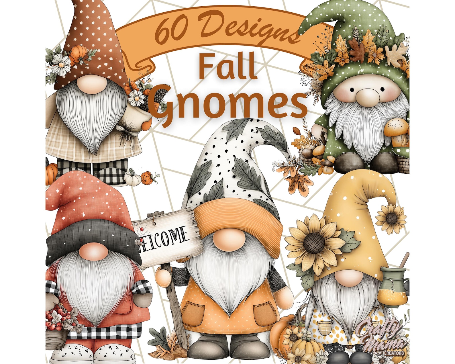 60 Png Thanksgiving Gnome Clipart, Fall Gnome PNG, Cute Autumn Gnomes ...