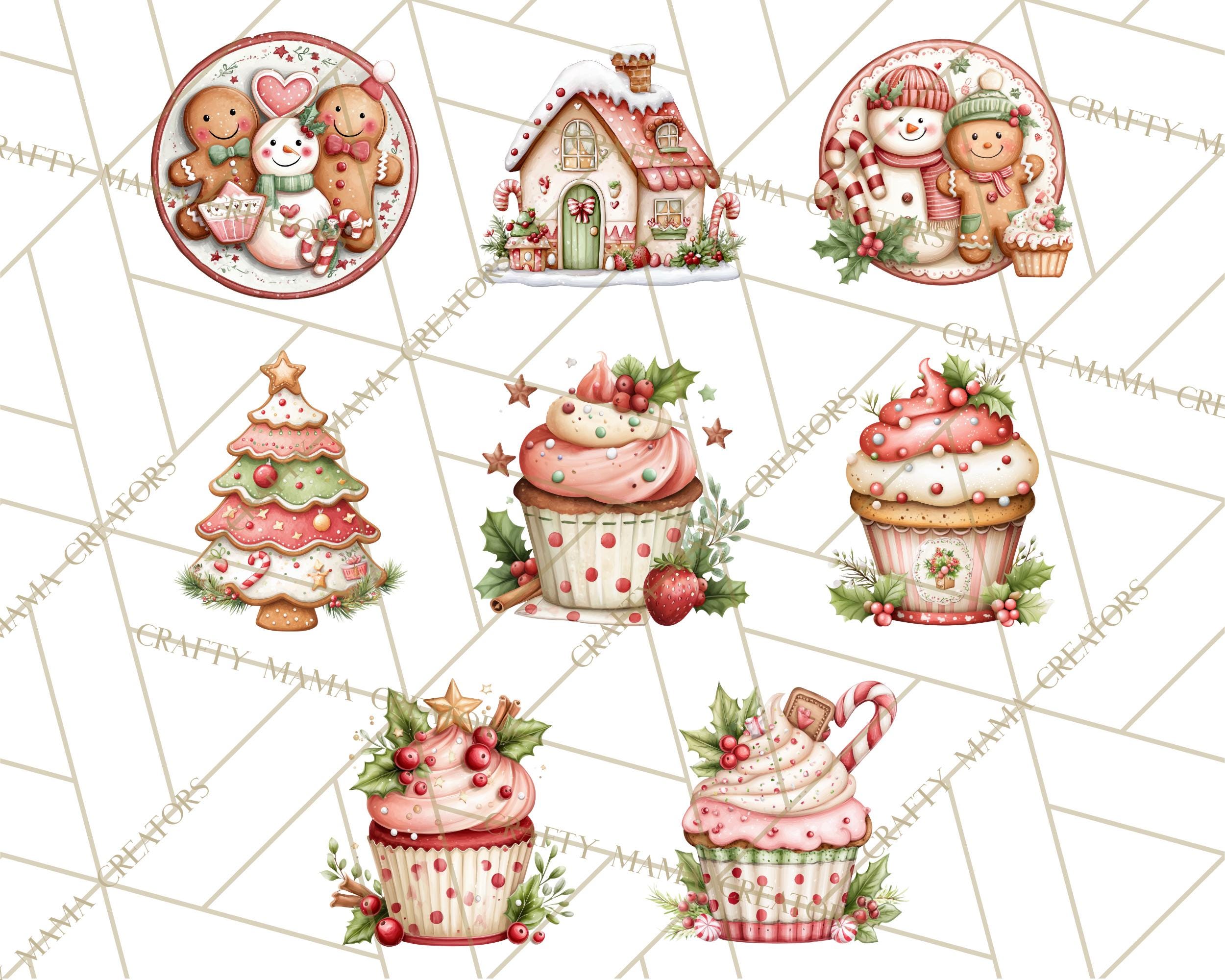 60 Png, Christmas Baking Clipart PNG, Festive Holiday Clip Art ...
