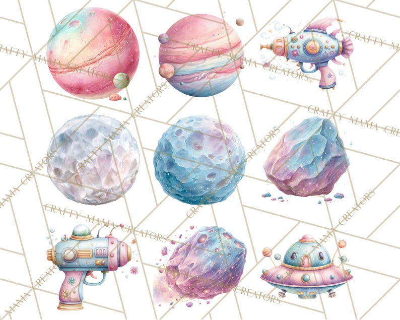 72 Png, Cute Space Explorers Clipart, Astronauts Aliens Planets Clip ...