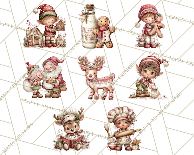60 Png, Christmas Baking Clipart PNG, Holiday Cookie Clip Art ...