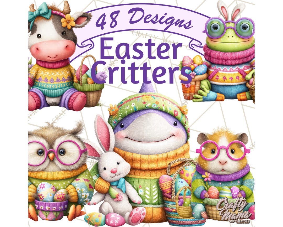 48 Png, Easter Animals Clipart PNG, Spring Animals Printable Clip Art ...