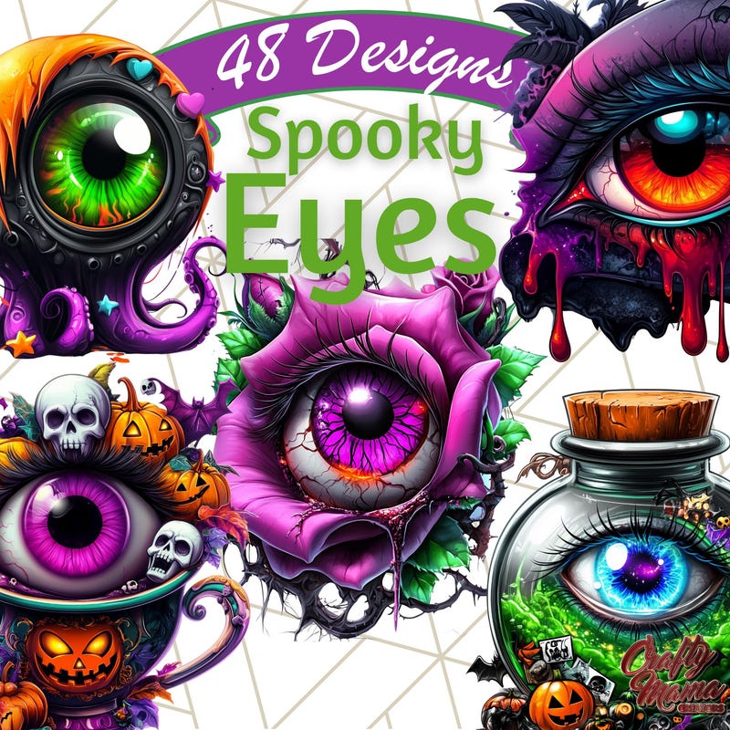 Halloween Clipart Eyeball - Etsy