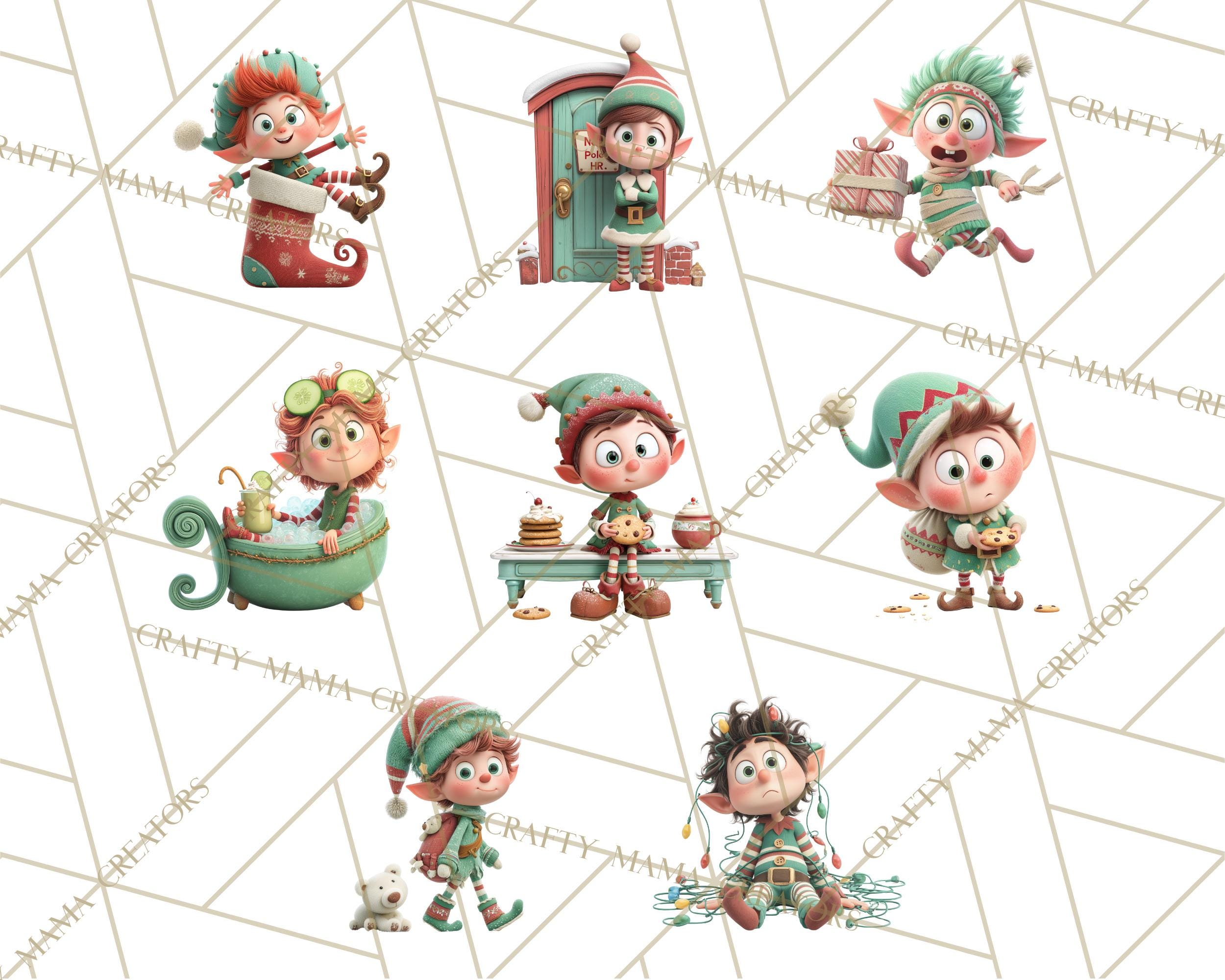 56 Png, Christmas Elf Clipart, Funny Elf Clip Art, Santa’s Helpers PNG ...