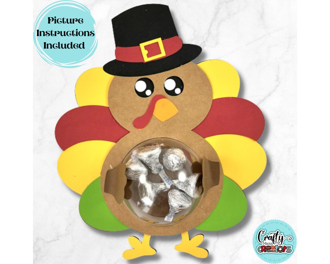Thanksgiving Candy Dome Svg, Kids Thanksgiving Svg, Turkey Svg ...