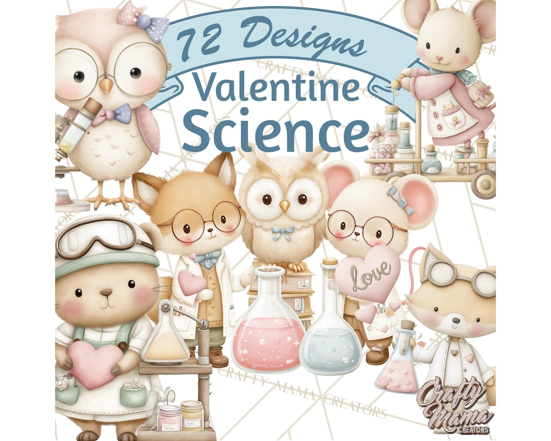 72 Png Science Valentine Clipart PNG, Chemistry Lab Clip Art, Fox Owl ...