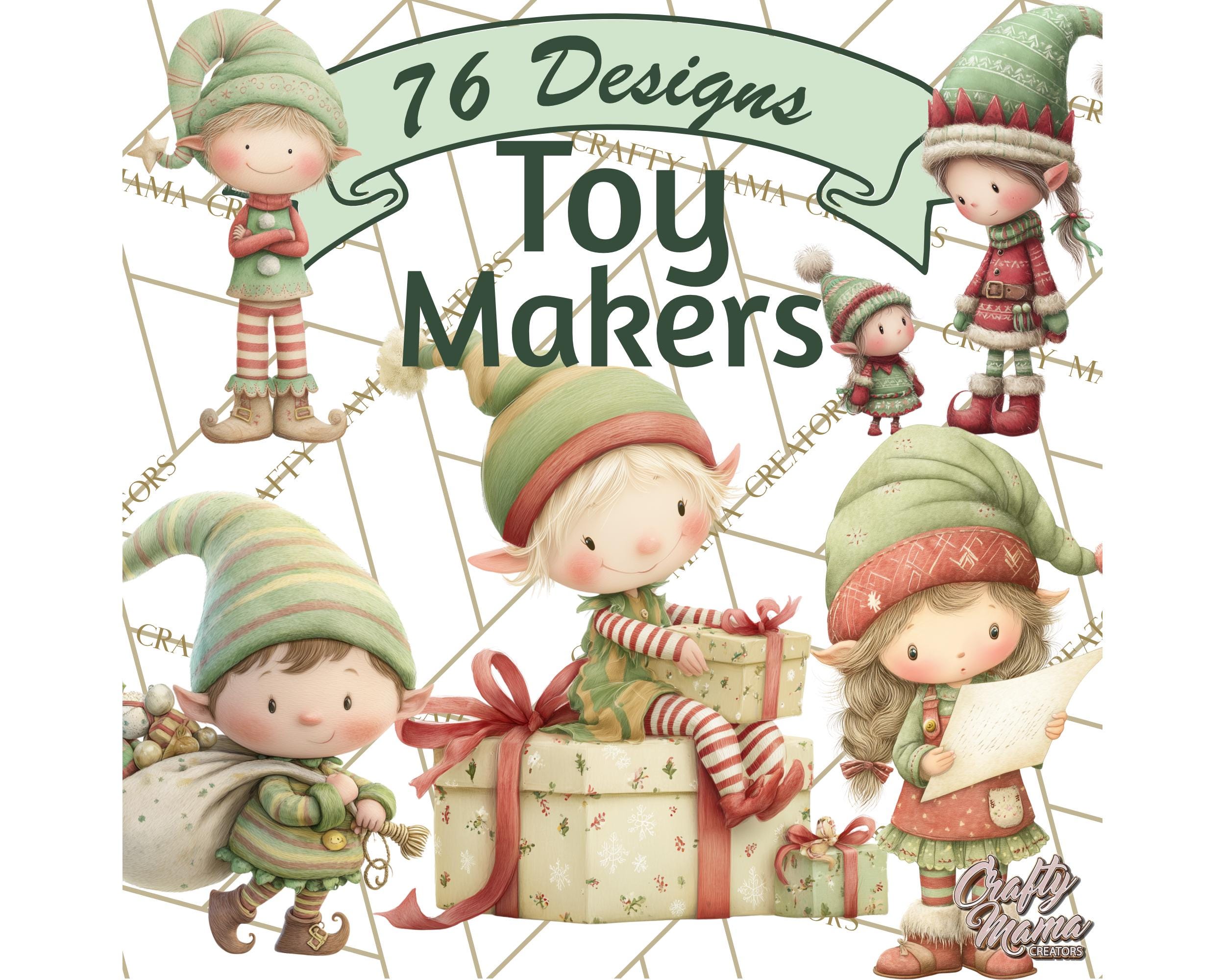 76 Png, Santa's Elves Clipart, Christmas Elves Clip Art, Watercolor ...