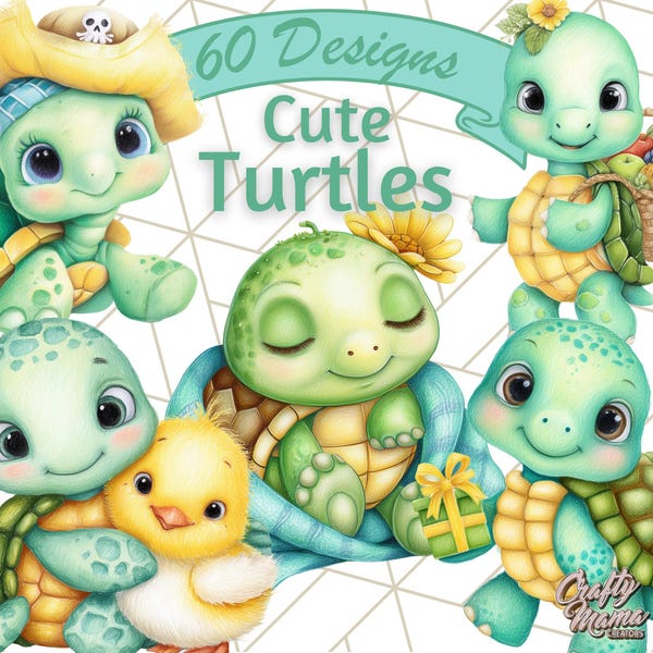 Whimsical Turtle - Etsy