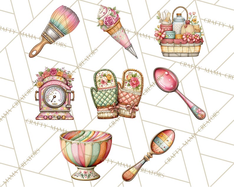 56 Png, Kitchen Clipart, Baking Tools PNG, Cooking Icons, Printable ...