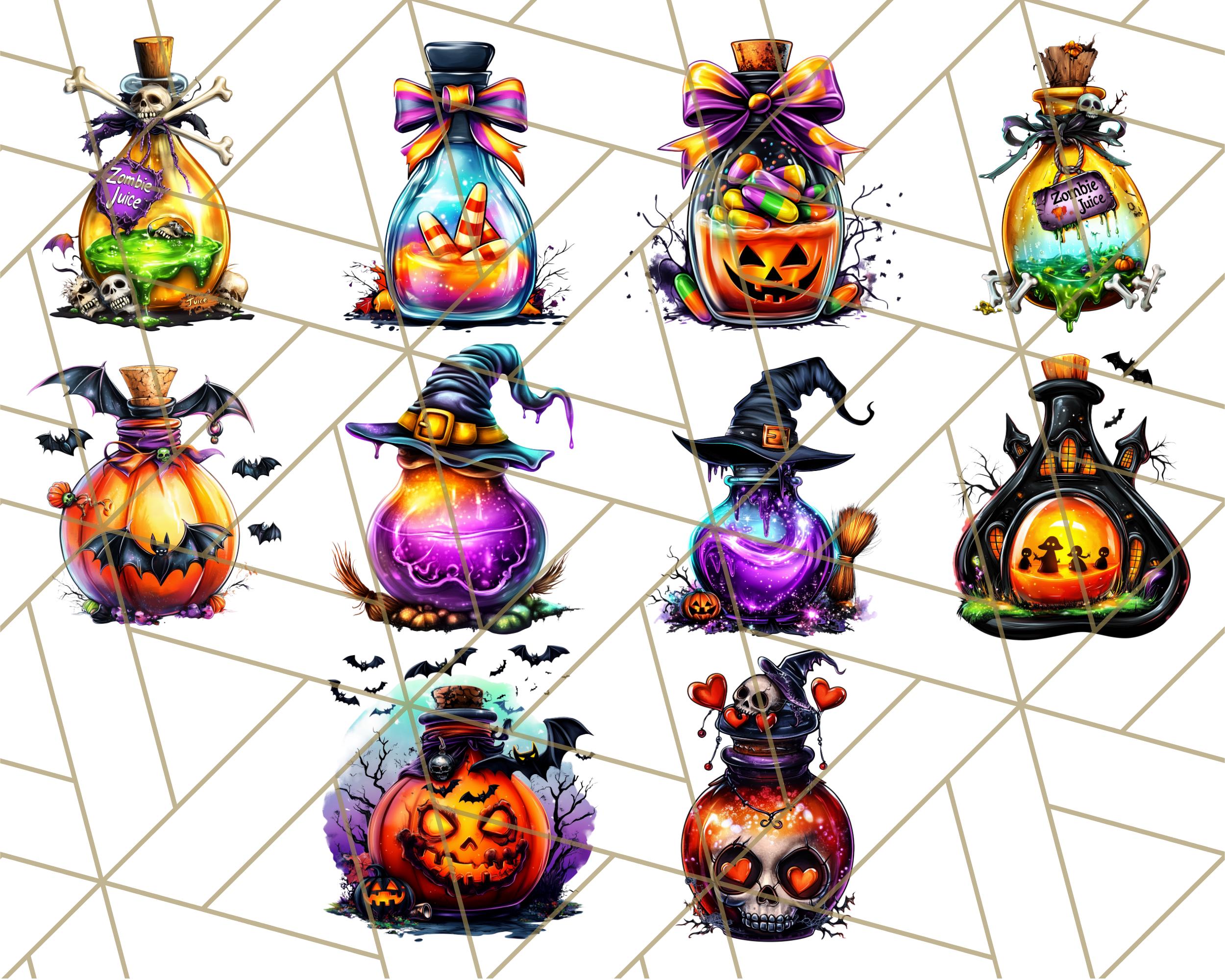76 Png, Halloween Potion Bottle Clipart PNG, Spooky Potions, Creepy ...