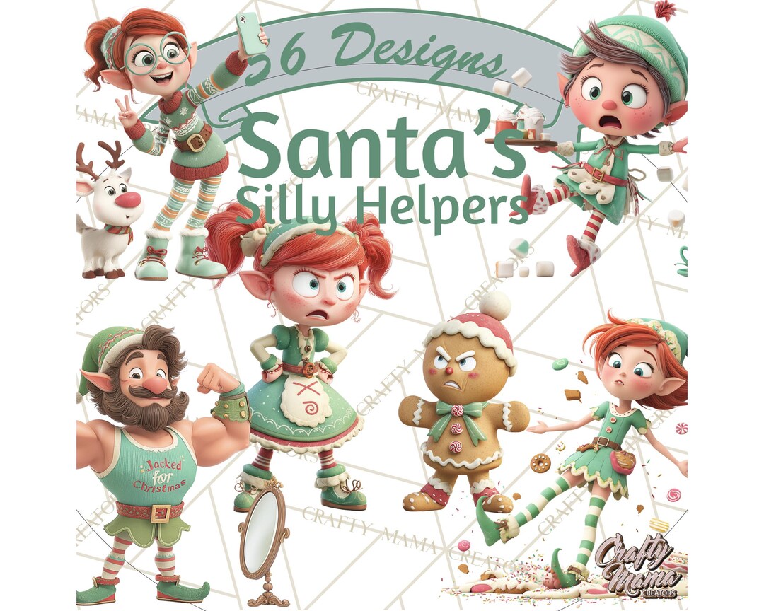 56 Png, Christmas Elf Clipart, Funny Elf Clip Art, Santa’s Helpers PNG ...