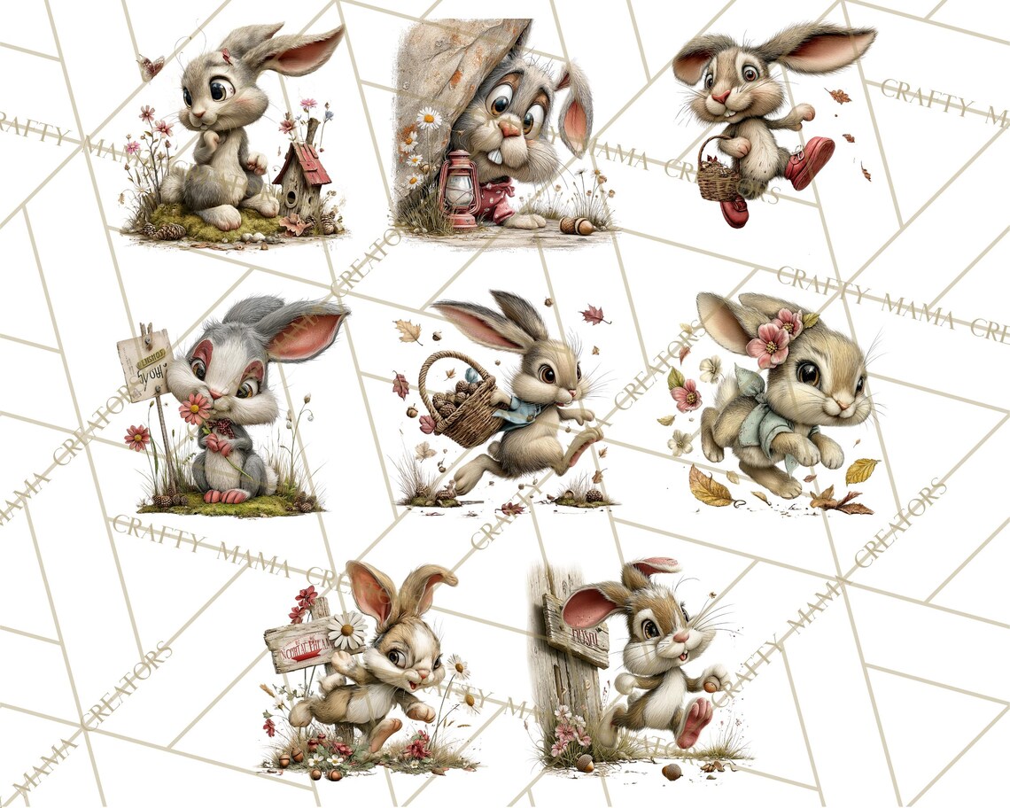 60 Png, Rustic Woodland Animals Mini World Clipart PNG, Forest ...