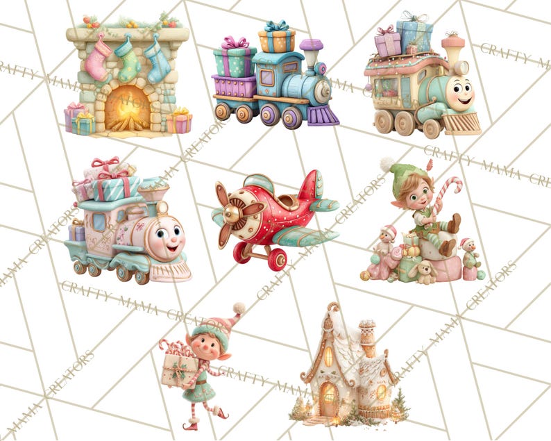 56 Png Santa's Workshop Clipart, Christmas Clipart, Elf Clipart, Santa ...