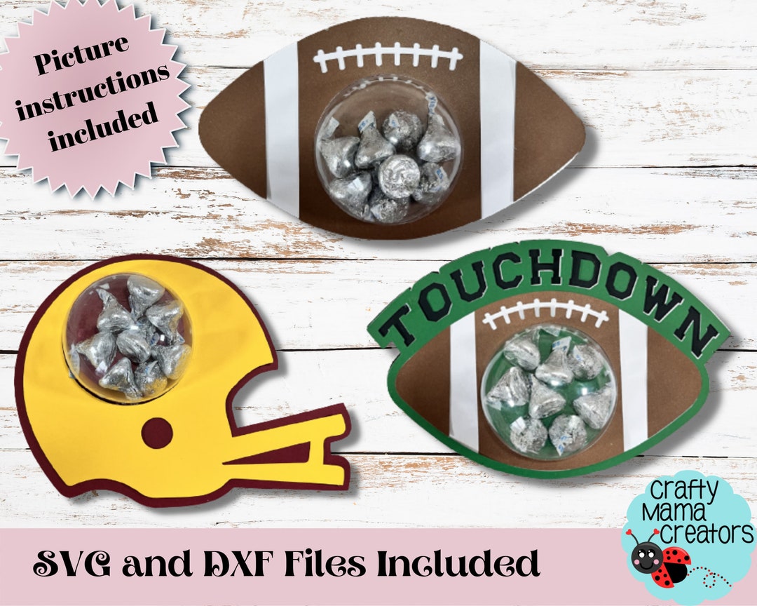 Football Candy Dome Svg Touchdown Kids Sports Svg Football - Etsy
