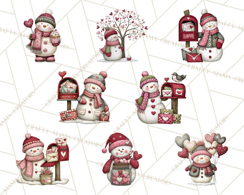 72 Png Valentine Snowman PNG, Romantic Snowman Clipart, Cute Winter ...