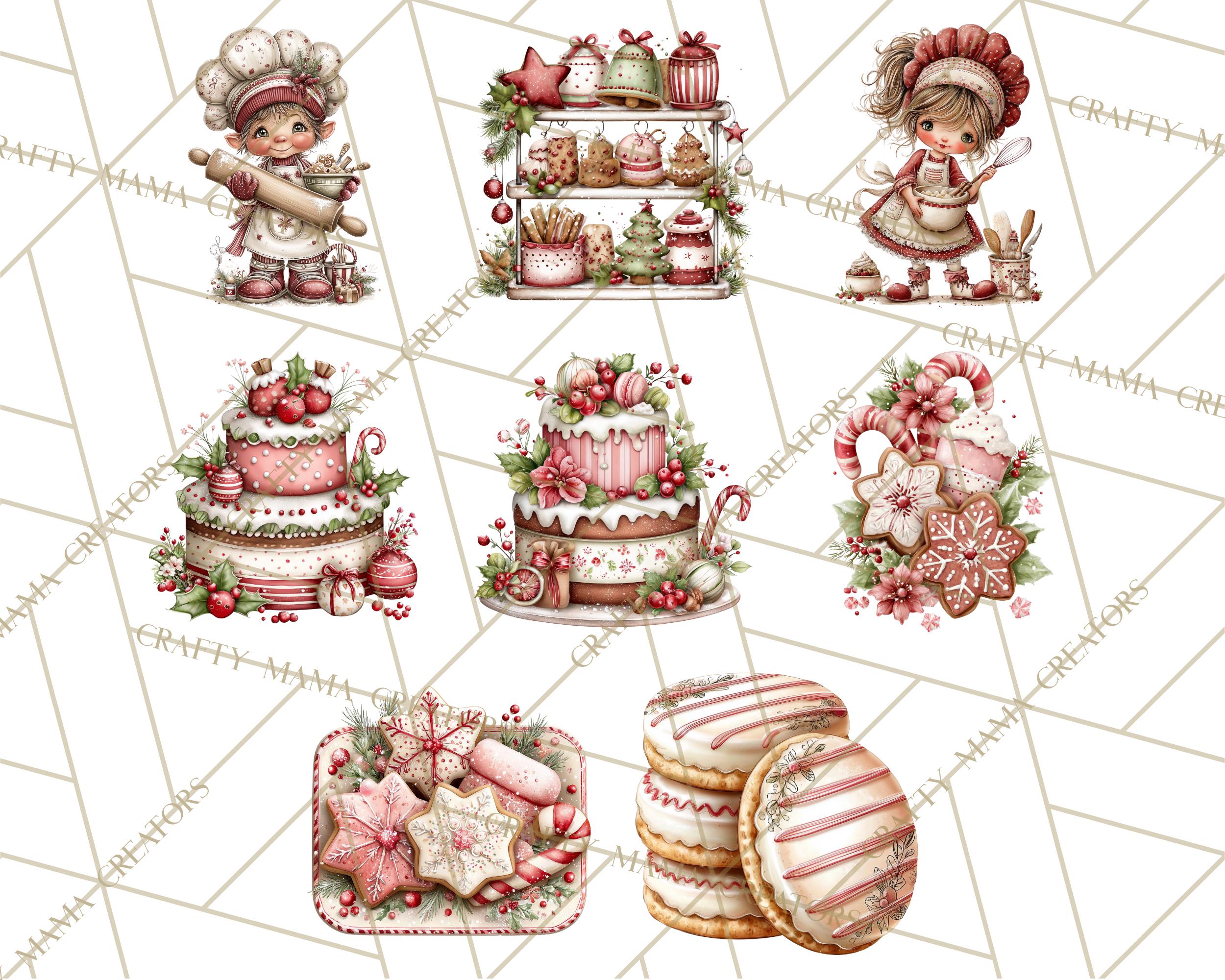 60 Png, Christmas Baking Clipart PNG, Holiday Cookie Clip Art ...