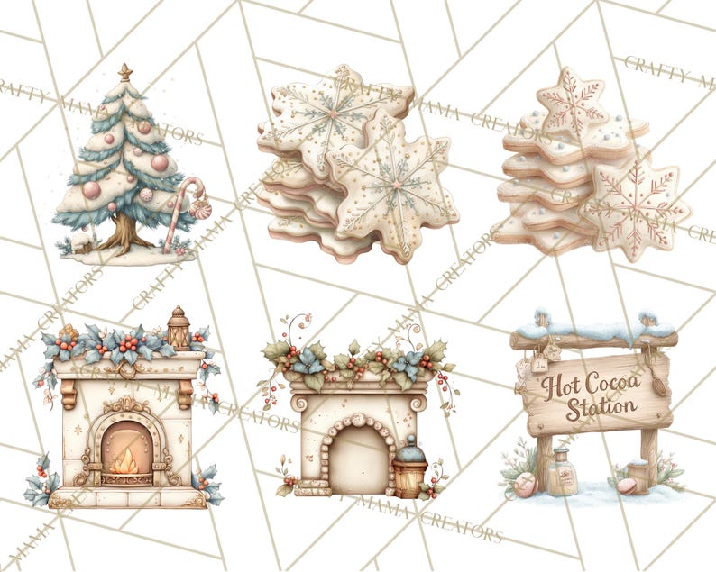 60 Png, Cozy Winter Clipart, Cute Animal Clip Art PNG, Hot Cocoa ...