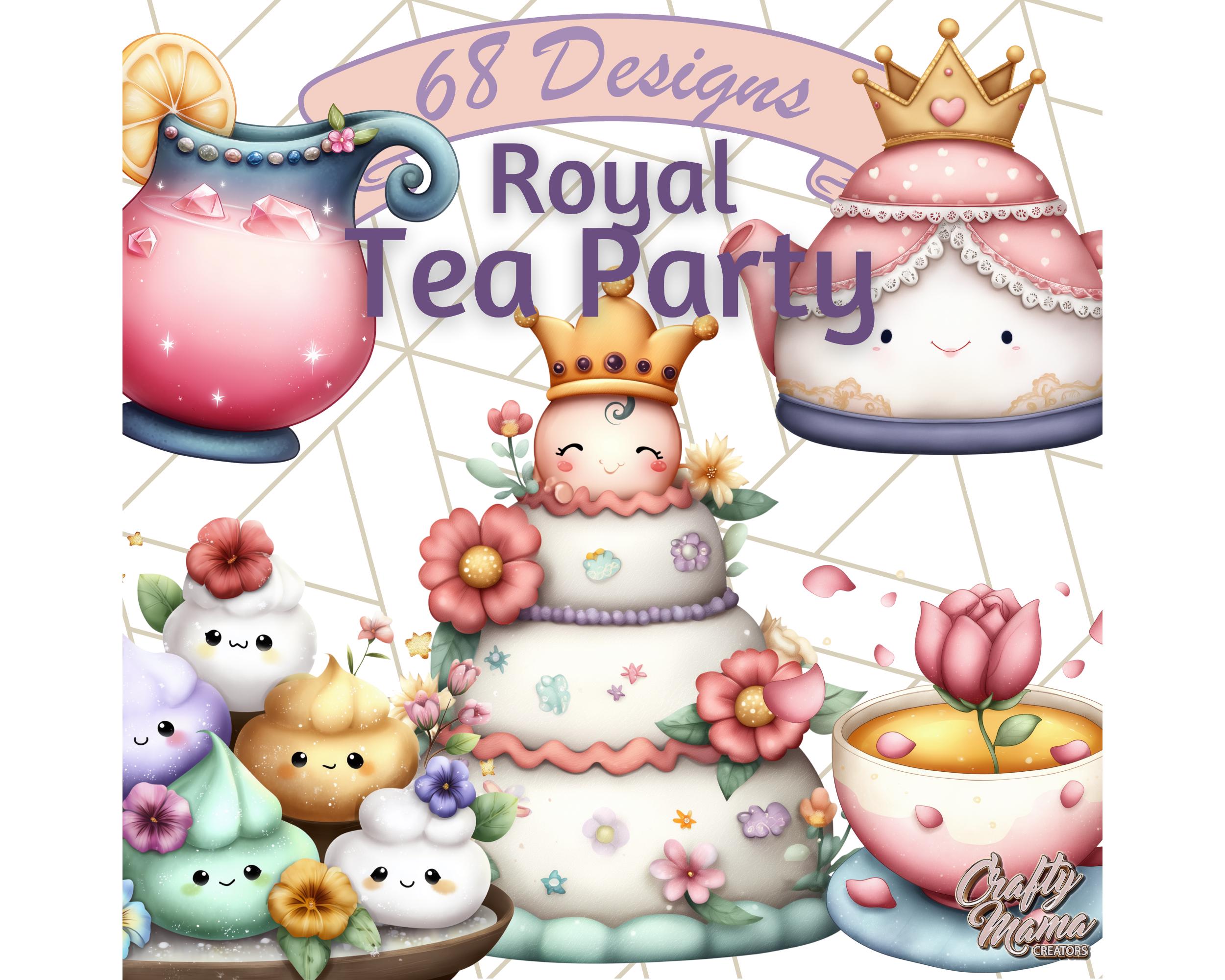 68 Png Royal Tea Party Clipart PNG, Princess Tea Clip Art, Fancy ...