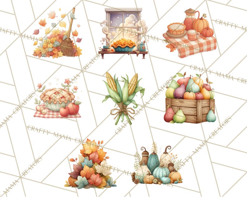 68 Png, Autumn Harvest Clipart, Fall PNG, Hay Bales, Corn Stalks ...
