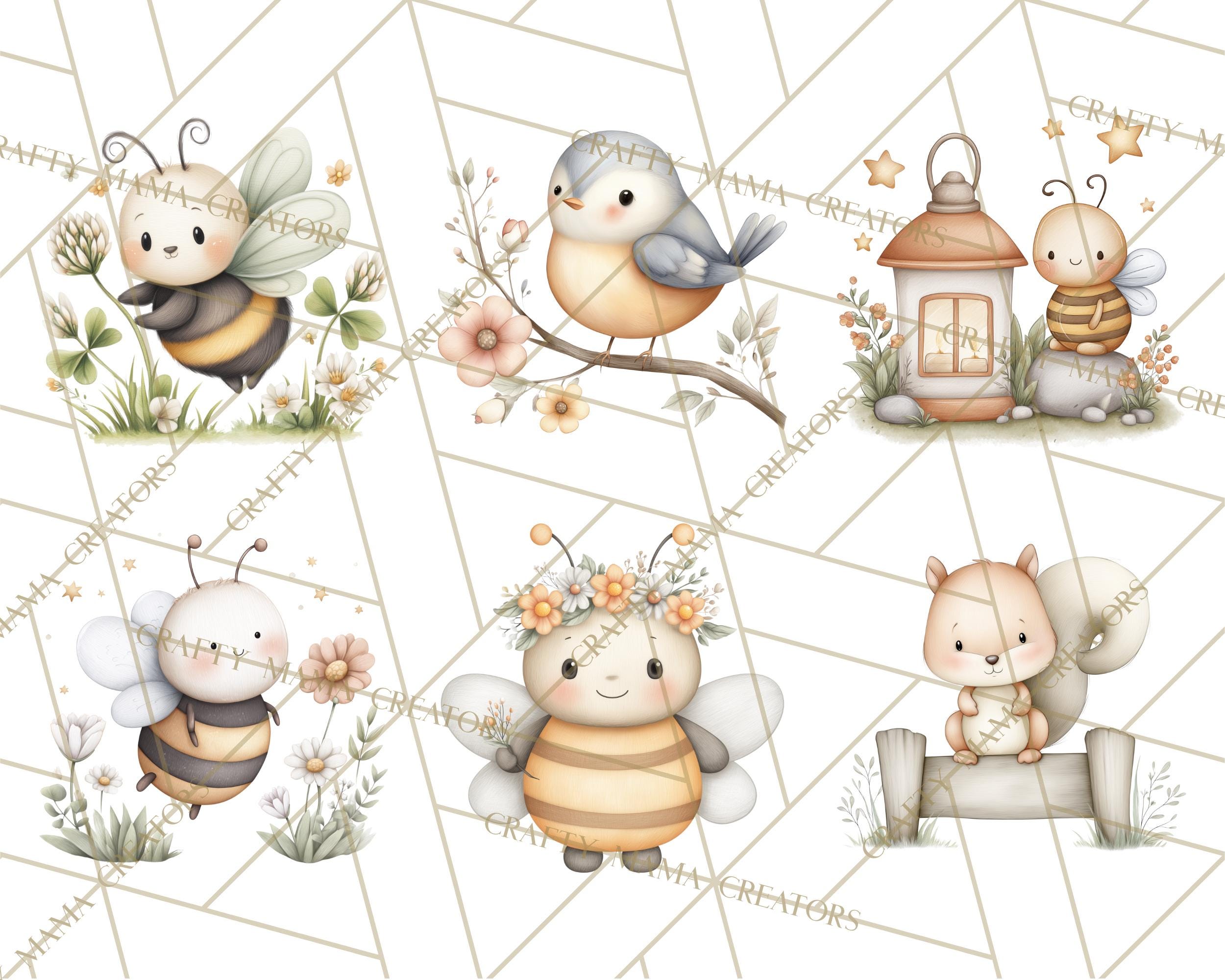 48 Png, Garden Animals Clipart PNG for Spring Planners and Stickers ...