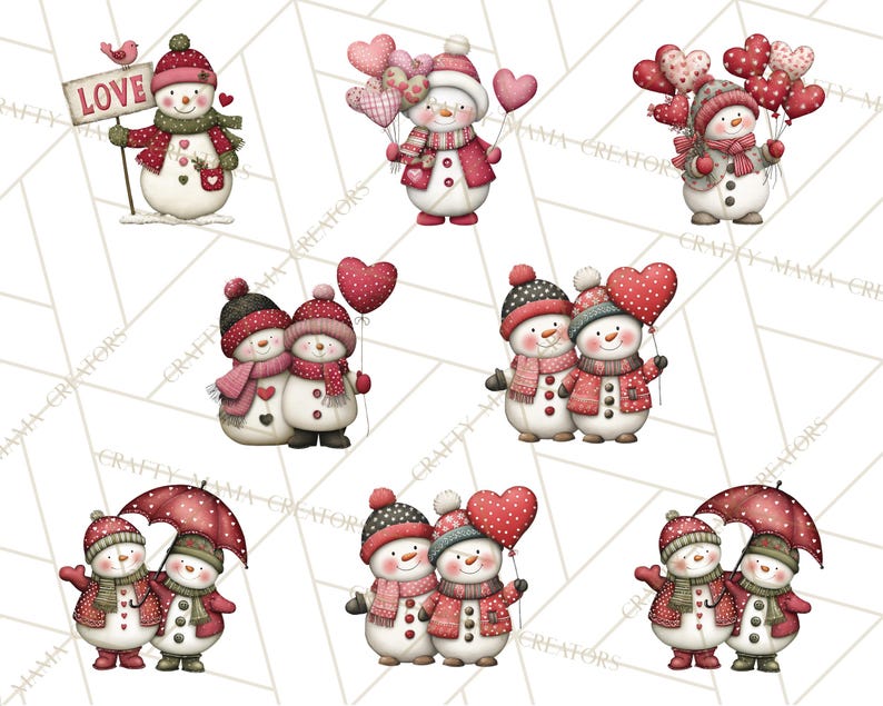72 Png Valentine Snowman PNG, Romantic Snowman Clipart, Cute Winter ...