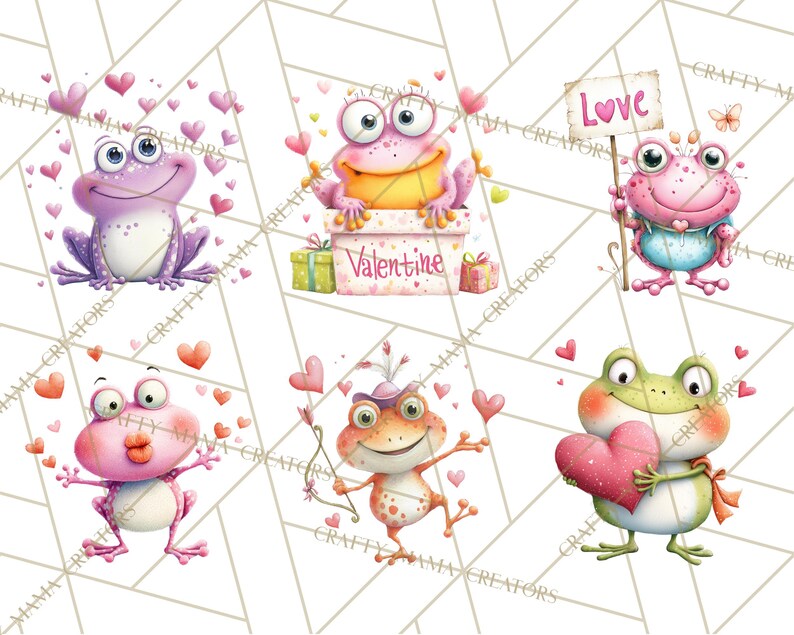 60 Png Valentine Frog Clipart PNG, Cute Valentine Frogs, Kids Valentine ...