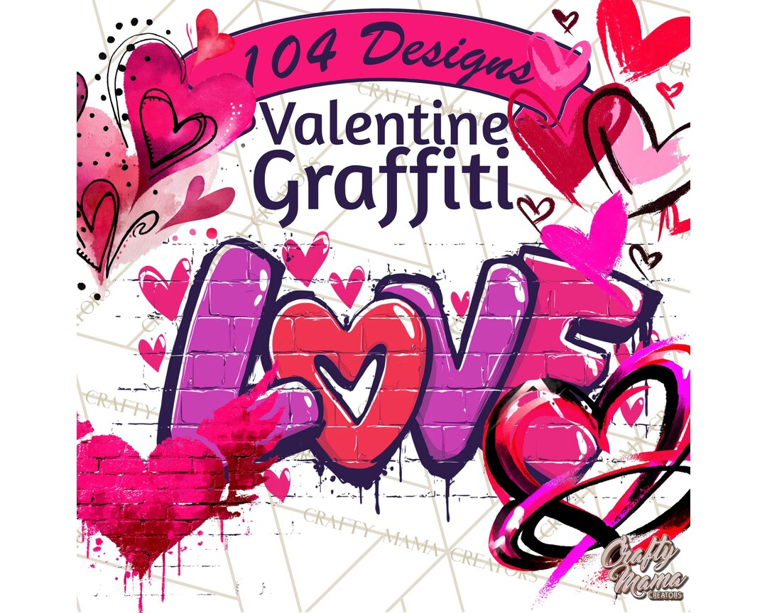 104 Png Graffiti Valentine PNG Clipart, Street Art Heart Clip Art, Love ...