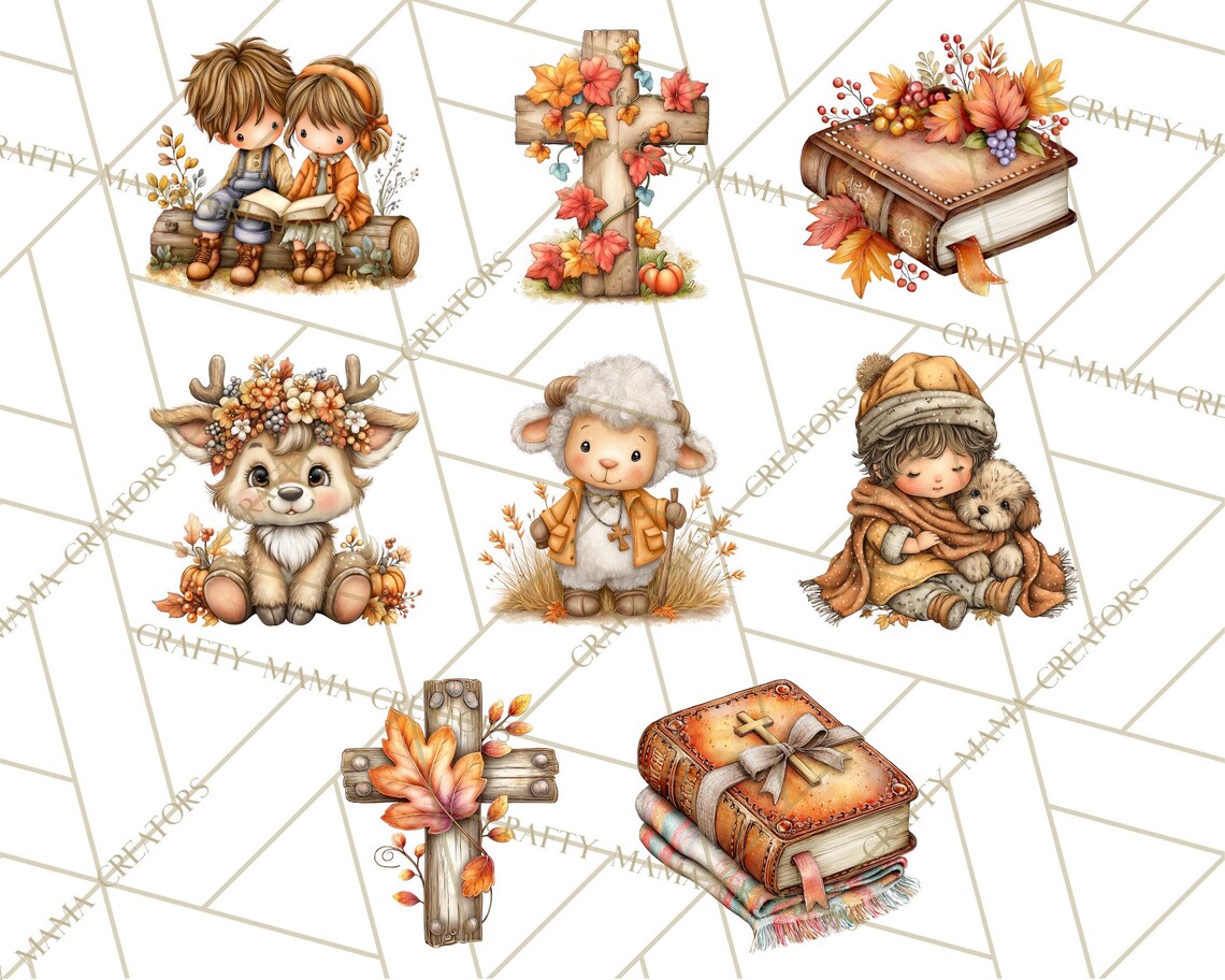 60 Png Christian Fall Clipart, Autumn Faith Clip Art, Religious Kids ...