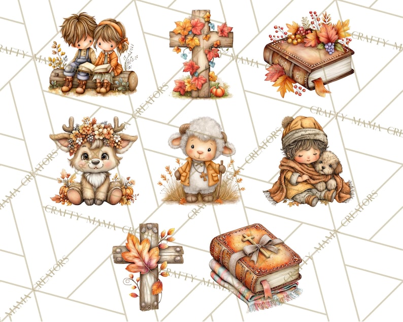 60 Png Christian Fall Clipart, Autumn Faith Clip Art, Religious Kids ...