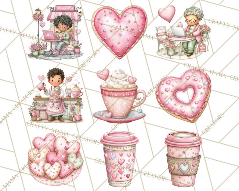 68 Png Valentine Coffee Shop, Cute Barista Clipart PNG, Cozy Cafe ...