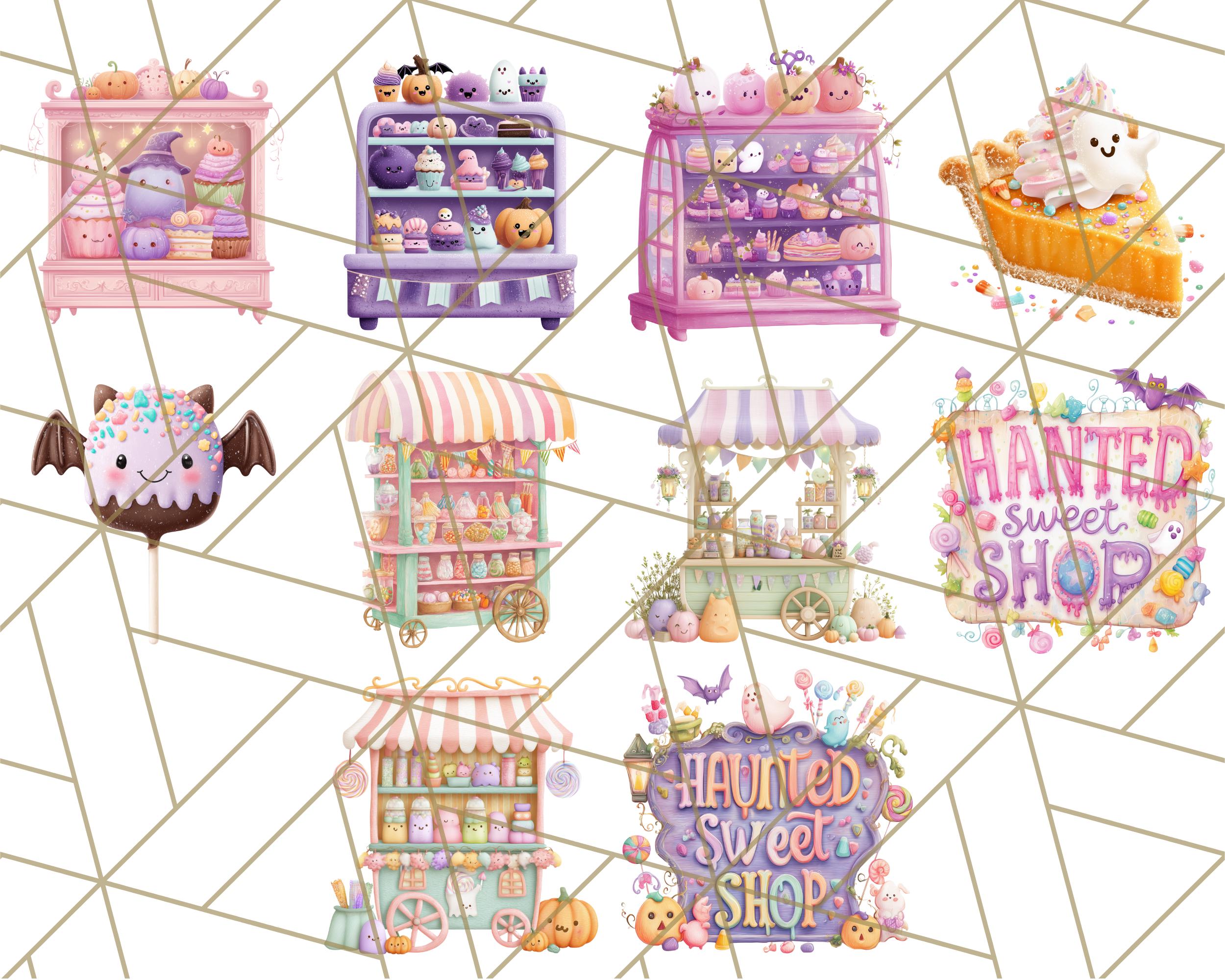 Haunted Sweet Shoppe PNG Clipart, Cute Halloween Bakery Clip Art ...