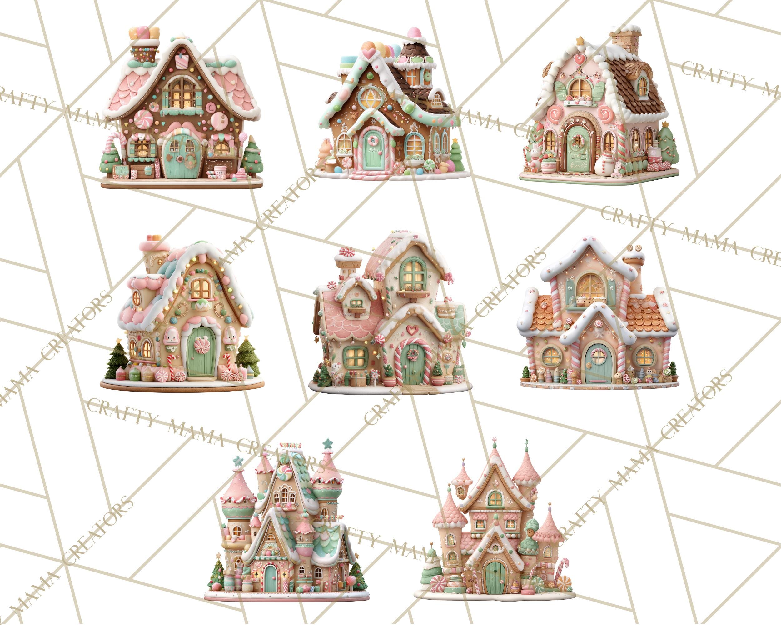 56 Png, Gingerbread Houses Clipart PNG, Christmas Gingerbread Houses ...