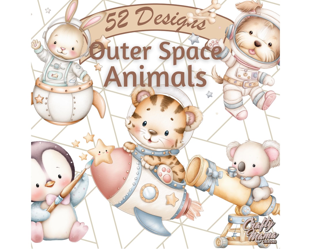 Kawaii Space Creatures Clipart PNG, Cute Outer Space Aliens, Galaxy ...