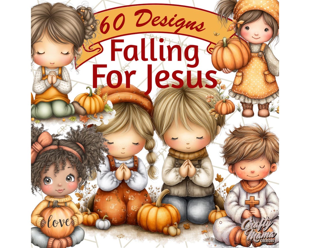 60 Png Christian Fall Clipart, Autumn Faith Clip Art, Religious Kids PNG, Bible, Cross ...