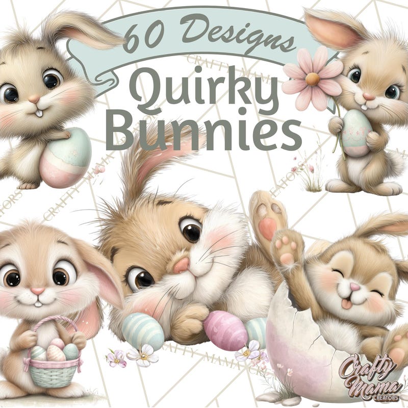 Funny Easter Clipart - Etsy
