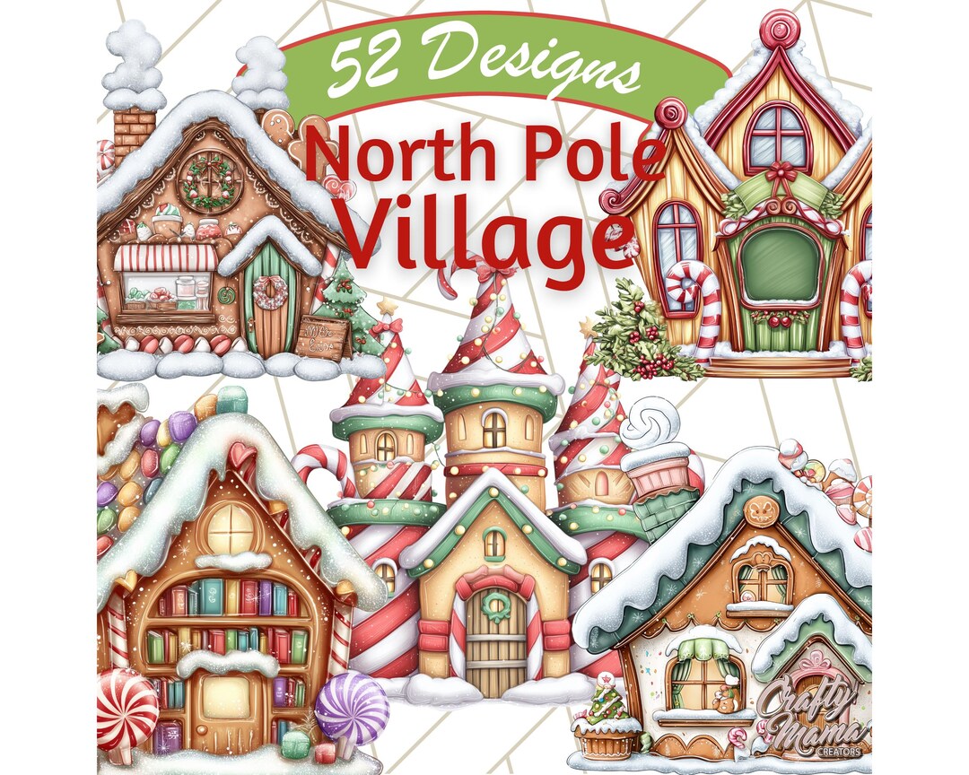 Christmas North Pole PNG Clipart, Santa’s Castle Clip Art, Reindeer ...
