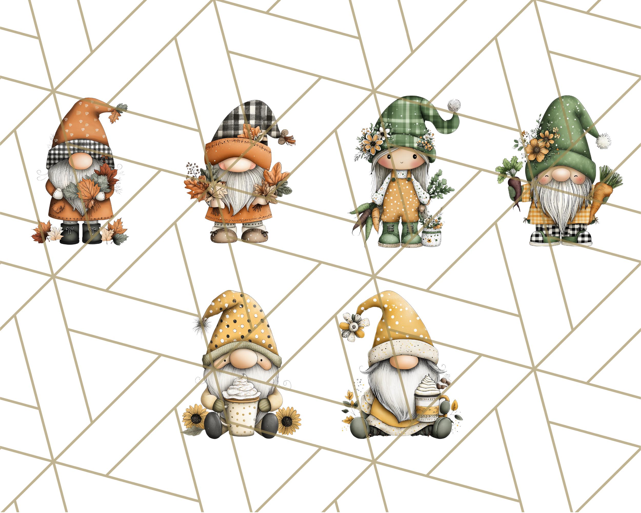 60 Png Thanksgiving Gnome Clipart, Fall Gnome PNG, Cute Autumn Gnomes ...