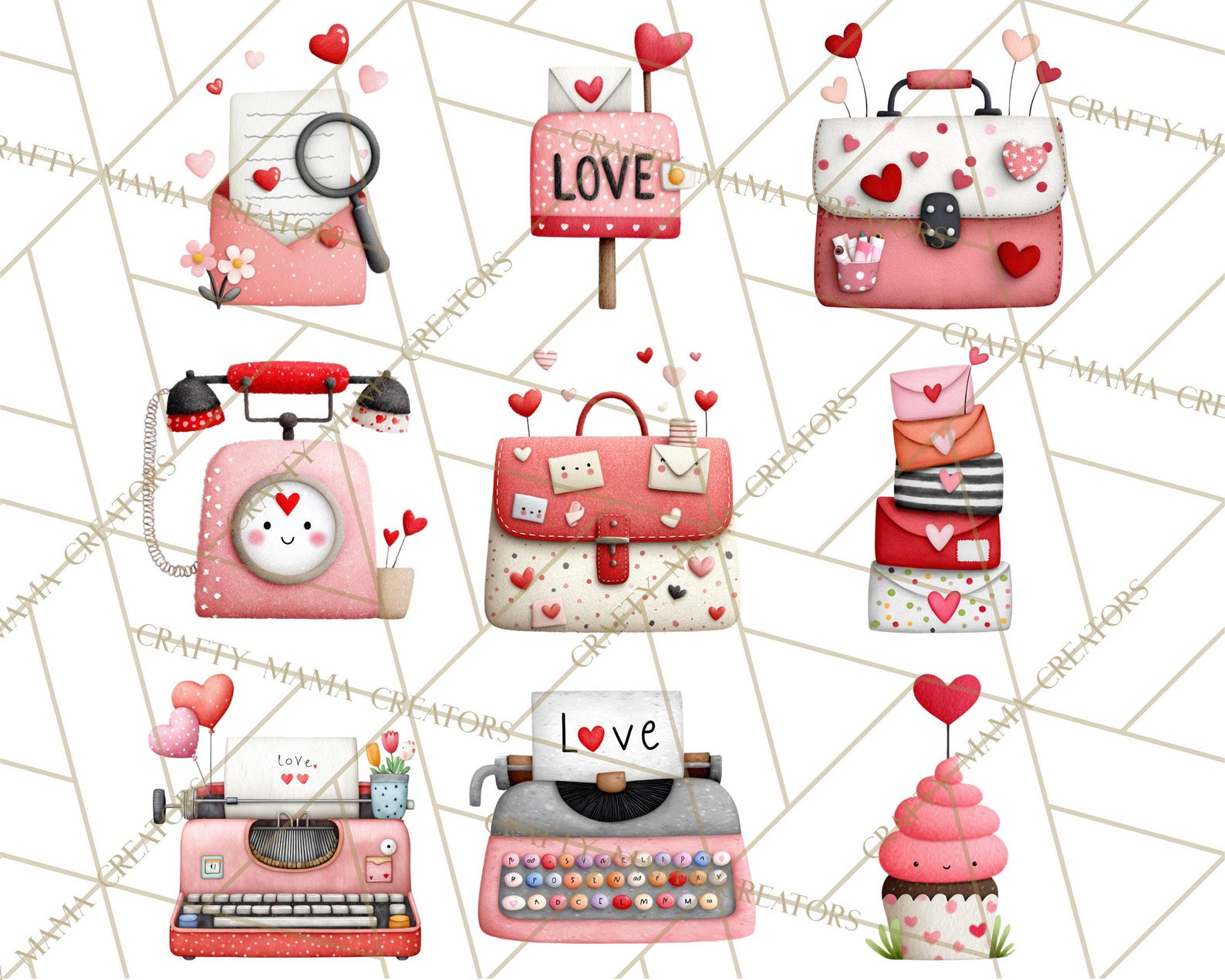 76 Png, Cute Valentine's Day Love Bug PNG Clipart, Whimsical Mini World ...