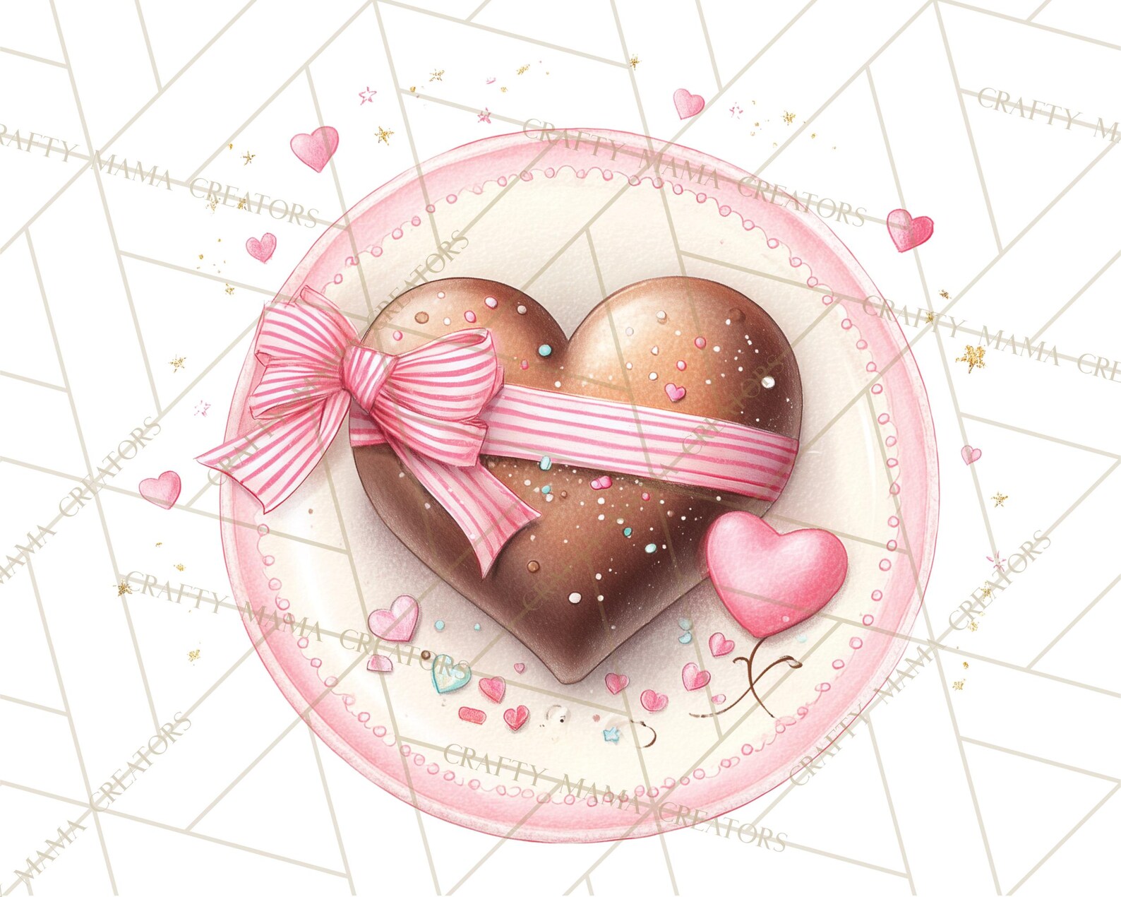 56 Png, Cute Valentine Dessert Clipart PNG, Whimsical Cupcakes, Heart ...