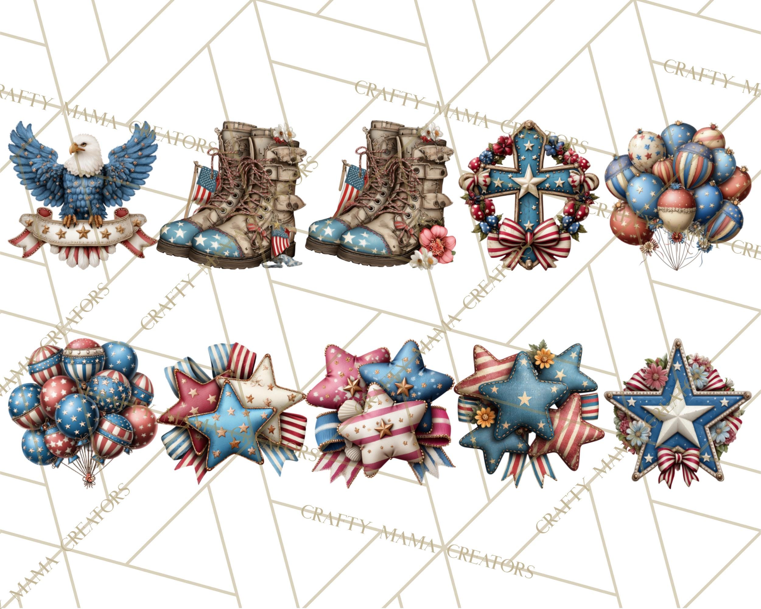 Patriotic Memorial Clipart, Military Tribute Graphics, American Flag ...
